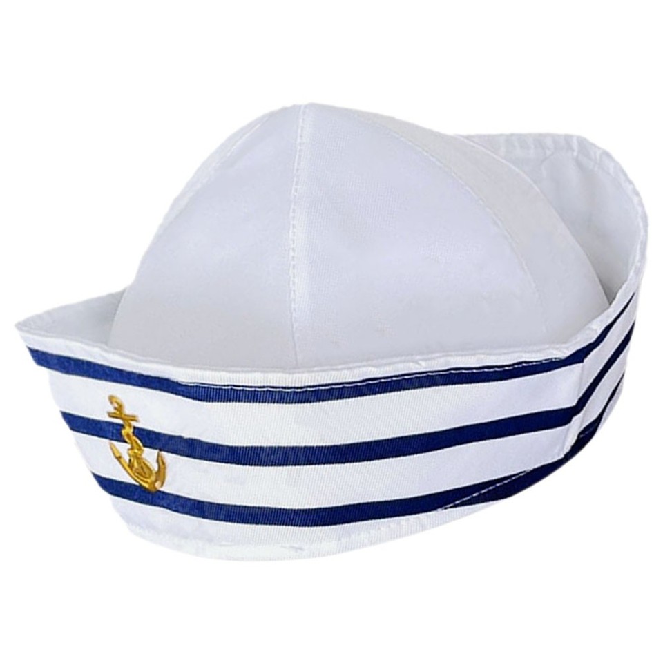 Stage Performance Captain Hat Polyester Sailor Hat Prop For Men Women ...