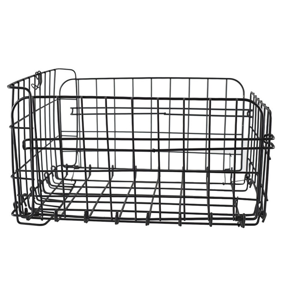 Folding For Bike Basket Steel Wire Rear Cargo Basket Increased Capacity ...