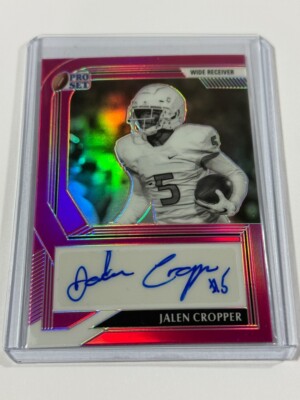 2022 Leaf Pro Set Metal Pink Prismatic /25 Jalen Cropper #PA-JC1 Auto ...