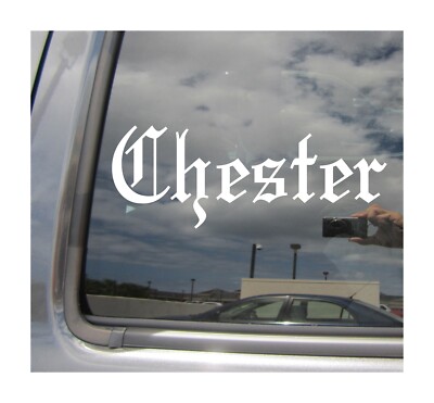 Chester - City Town Village Car Vinyl Decal Window Sticker 18693 | eBay