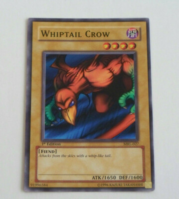 Konami Yu-gi-oh! Card 1996 - Whiptail Crow - 1st Edition Ultra Rare MRL ...