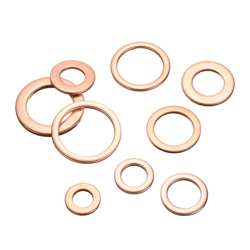 400PCS Assorted Solid Copper Car Engine Washers Crush Seal Flat Ring ...