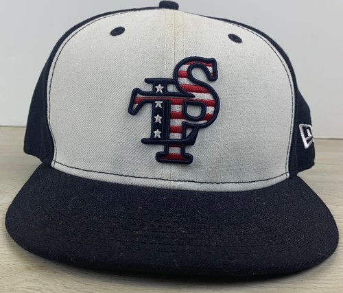 Lids Team Sports 7 3/8 Hat New Era White Blue Baseball Hat Cap | eBay