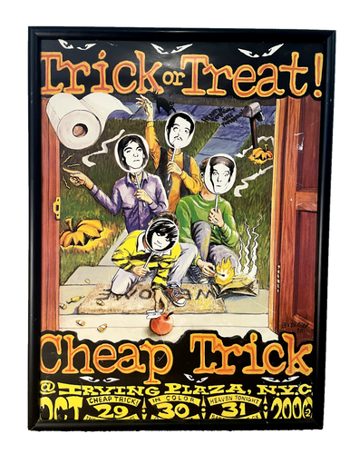 Cheap Trick Poster Rare Halloween 1998 Irving Plaza NYC 18" x 24" | eBay