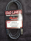 Quantum Audio Designs 10' high impedance mic cable pin 3 hot 1/4" to ...