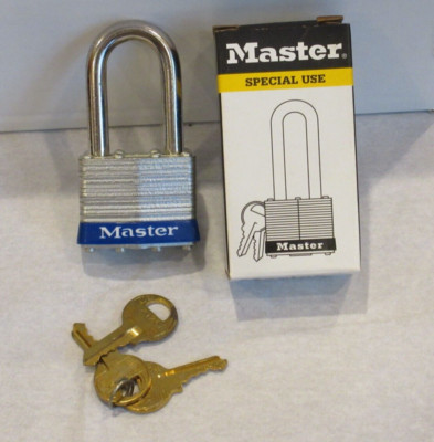 MASTER SPECIAL LONG SHANK PADLOCK with 3 KEYS | eBay