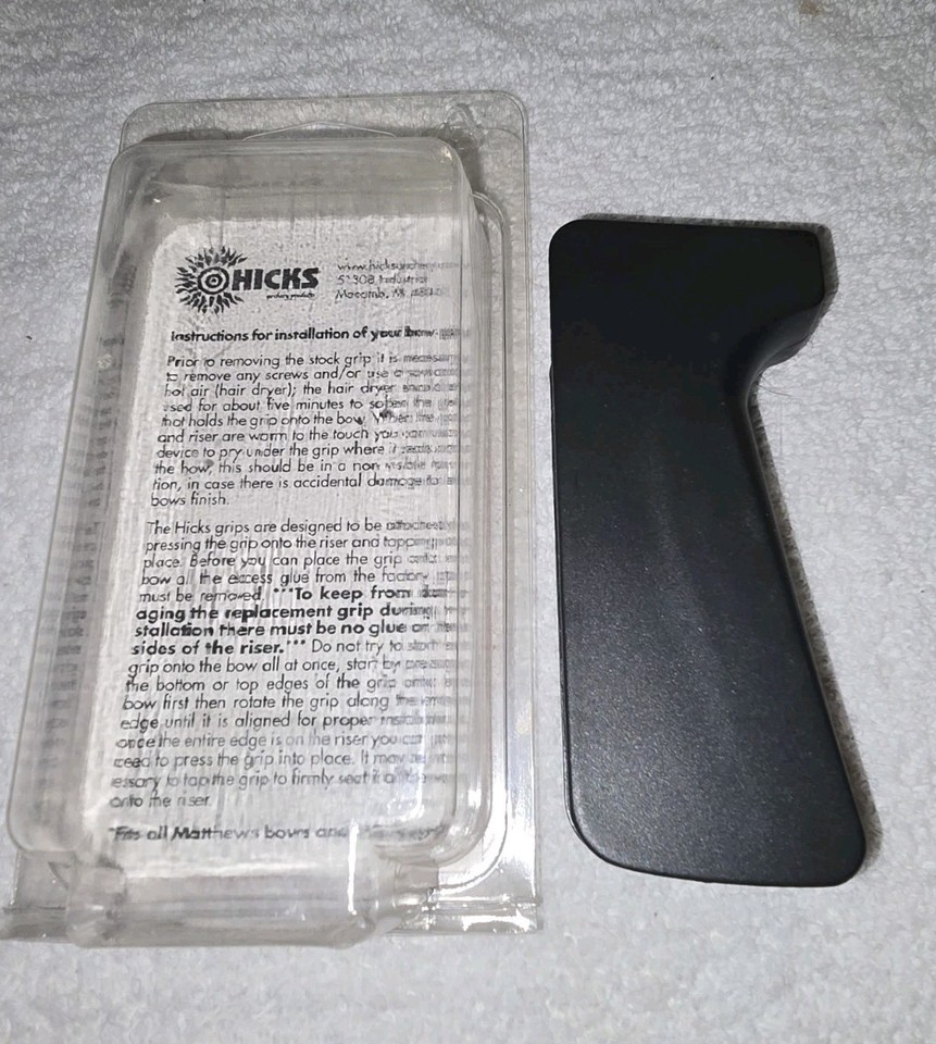 NEW HICKS PUSH ON GRIP FOR BOWTECH COMPOUND BOWS NEVER USED | eBay