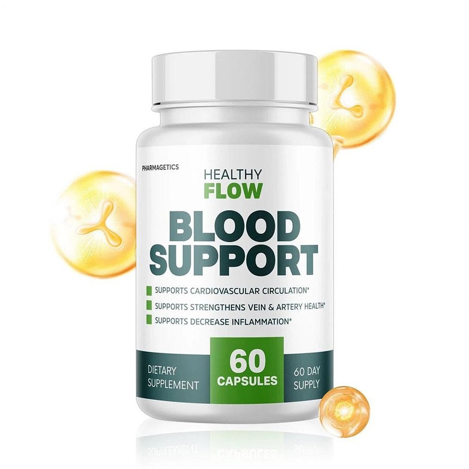2X Healthy Flow Blood Support Cardiovascular Circulation-60 Capsules 1 ...