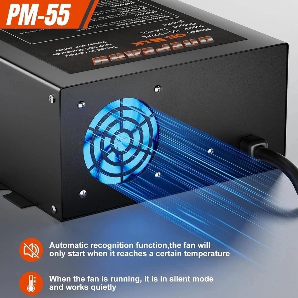 PM4 55Amp RV Power Converter - Power Converter with Built-In 4 Stage ...