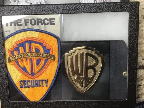 Warner Brothers Force Badge, Includes Original Credential. Also Patch ...
