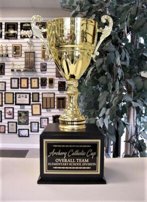 BBQ COOK OFF TROPHY 16 YEAR PERPETUAL GOLD METAL CUP AWARD ELEGANT J ...