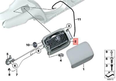 BMW HYBRID M5 F10 F18 518D 520D ED 520DX 520I COVER POT 51177204365 NO ...