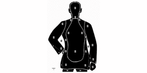 Official NRA B-21 [B21] LE Silhouette Targets w/ K & D [35" x 45"] (50 ...