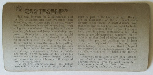 Keystone Stereoview Jesus’ Home of Nazareth, Palestine from 1930s T600 ...