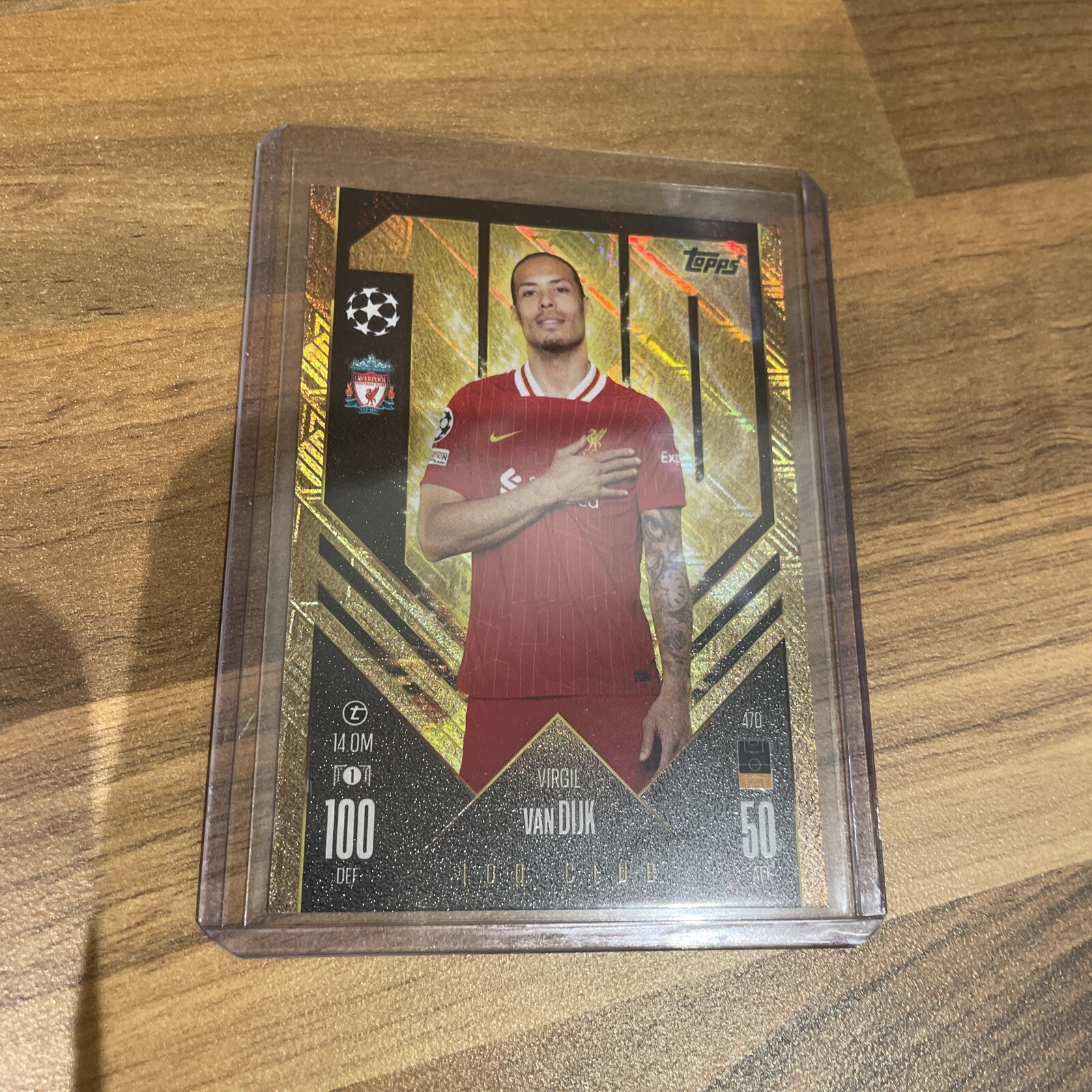 MATCH ATTAX 24/25 #470 VIRGIL VAN DIJK HUNDRED 100 CLUB in Toploader | eBay