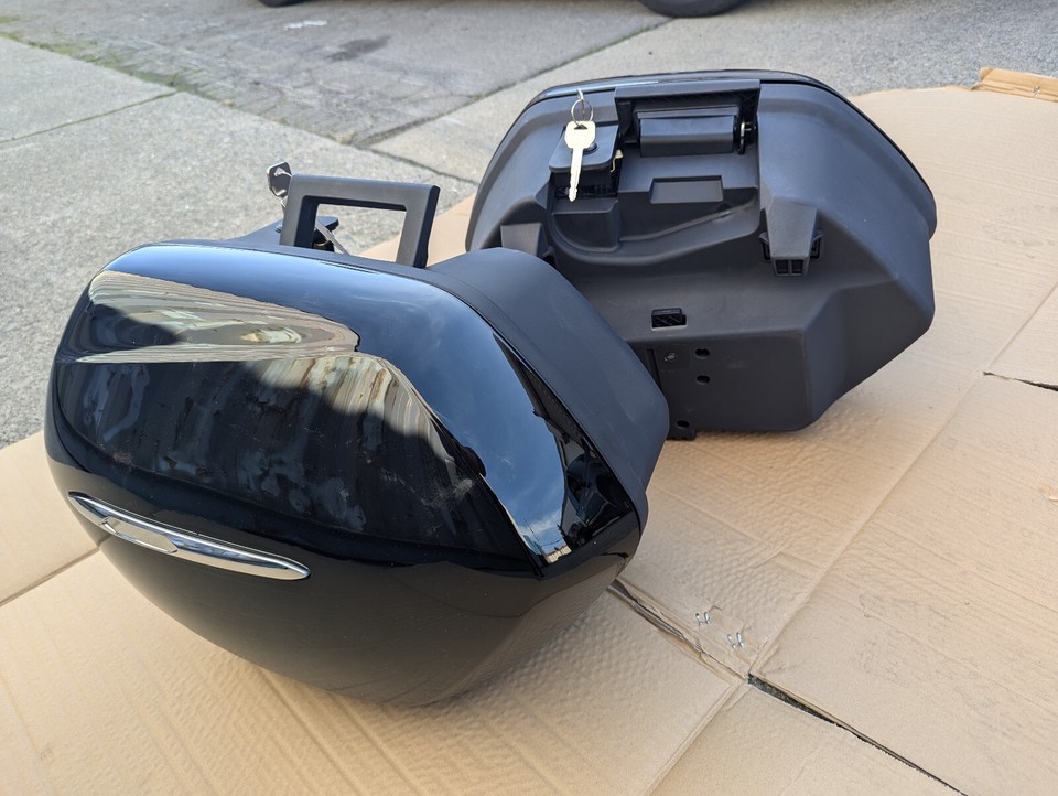 For Yamaha FJR1300 FJR 1300 Saddlebags Left+Right Side Cases Trunk ...