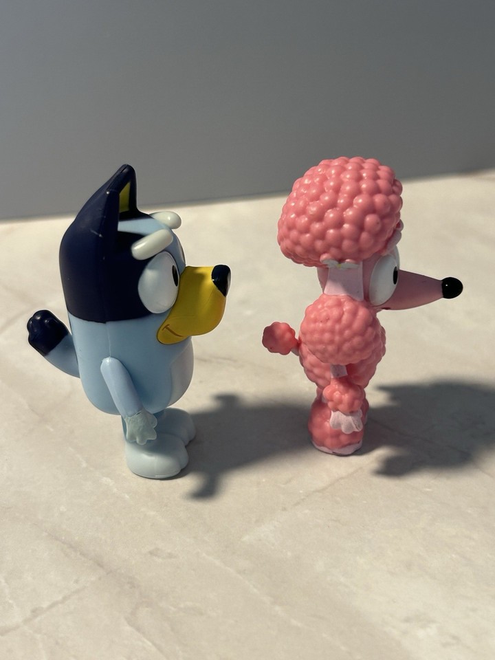 Bluey and Friends Figurines - Coco & Bluey | eBay