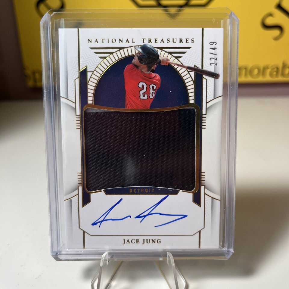 Jace Jung 2024 National Treasures #PMS-JJ Gold Patch Auto /49 | eBay