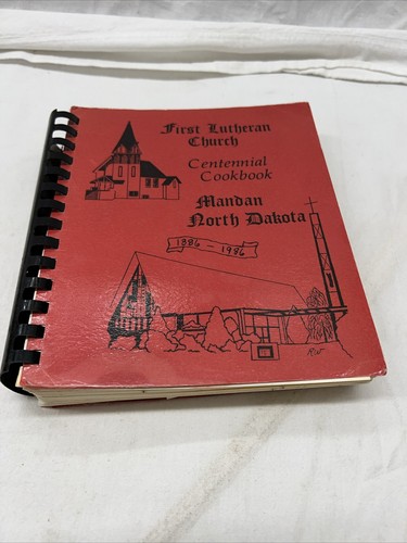 Vintage Church Cookbook Spiral Recipes First Lutheran Mandan ND 1986 ...