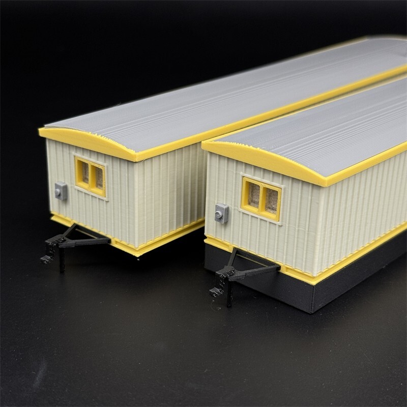 Creative 1/87 HO Scale Office Trailer Model Plastic Assembly Building ...