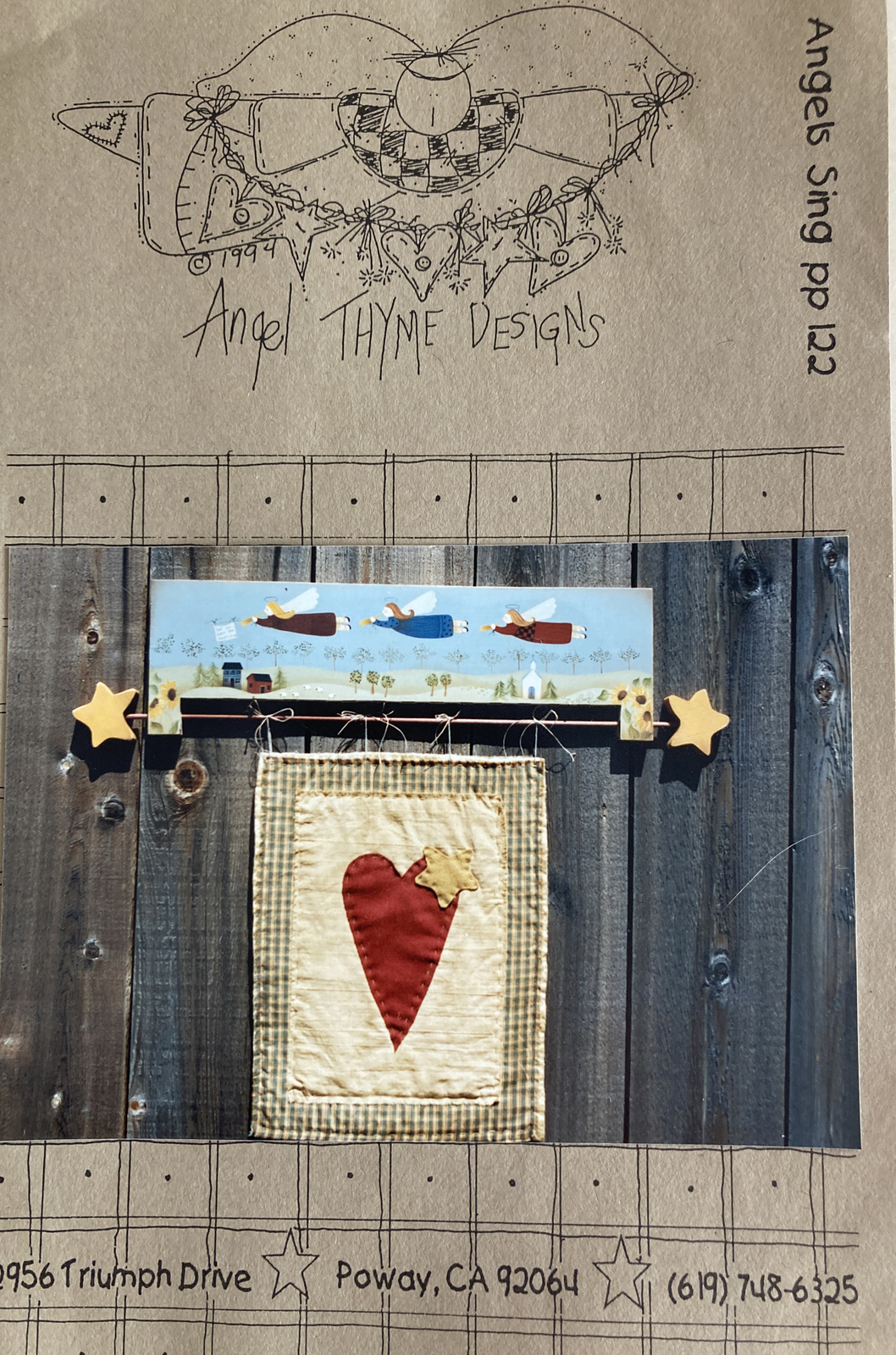 Vintage Tole Pattern Packet: Angels Sing by Shara Reiner Angel Thyme ...