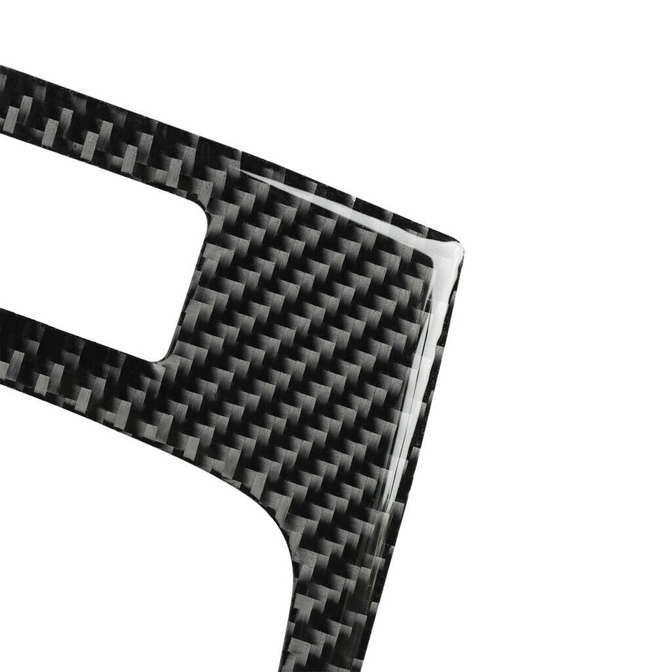 LHD Carbon Fiber Console Gear Shift Box Cover Trim For BMW 3 Series E46 ...