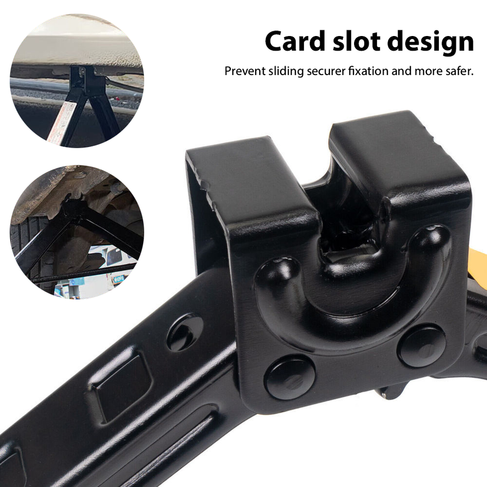 2.5T Scissor Jack+Extendable Wheel Wrench Brace Socket Car Van Tire ...