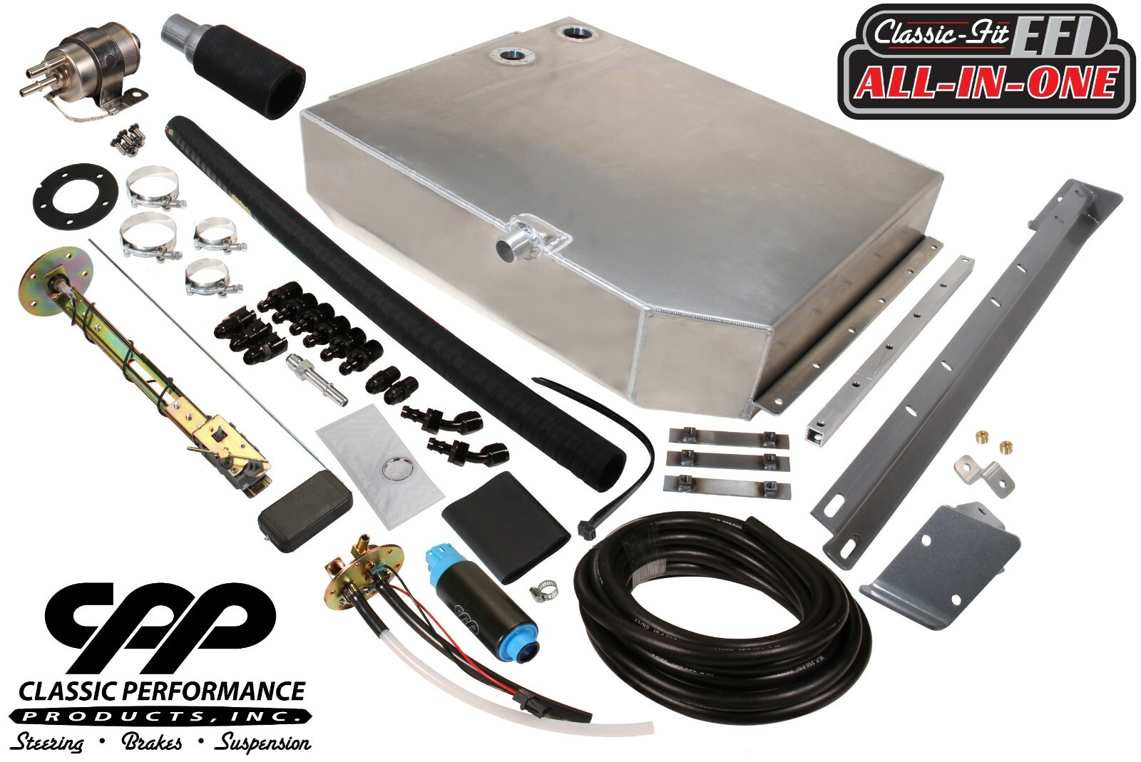 1955-57 CHEVY BELAIR ALUMINUM GAS TANK LS FUEL INJECTION CONVERSION EFI ...