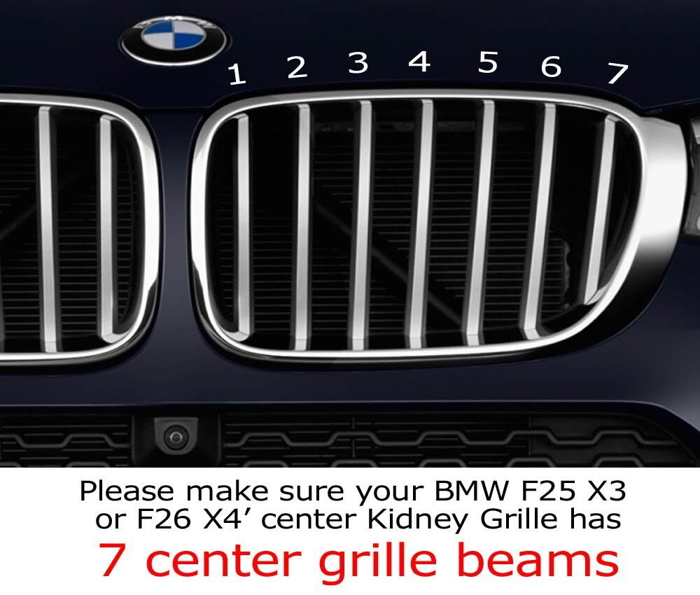 Exact Fit ///M-Color Grille Insert Trims For BMW F25 X3 F26 X4 Kidney ...