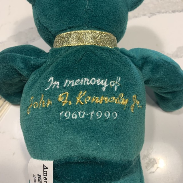 in Memory John F. Kennedy Jr Plush Beanie Bear Stuffed 1960-1999 ...
