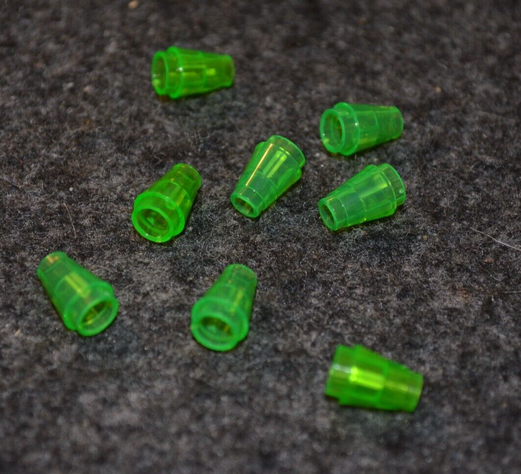 (8) 1x1 Light Green Translucent Cone Bricks ~ New Lego Parts ~ | eBay
