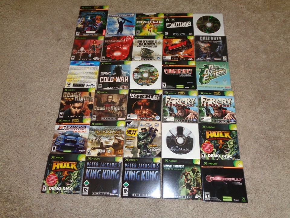 The Ultimate Xbox Demo Disc And Promo Item Lot-- Very Rare Instant ...