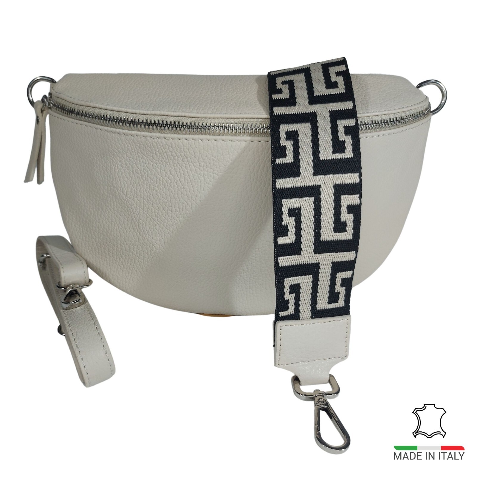 Crossbody Bag mit wechselgurt groß Damen Leder Crossbag Bauchtasche ...