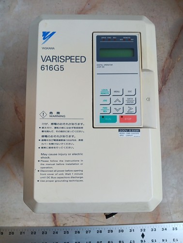 YASKAWA VARISPEED 616G5 AC DRIVE CIMR-G5A25P5 3PH 9.5KVA 25A 200V 5.5KW ...