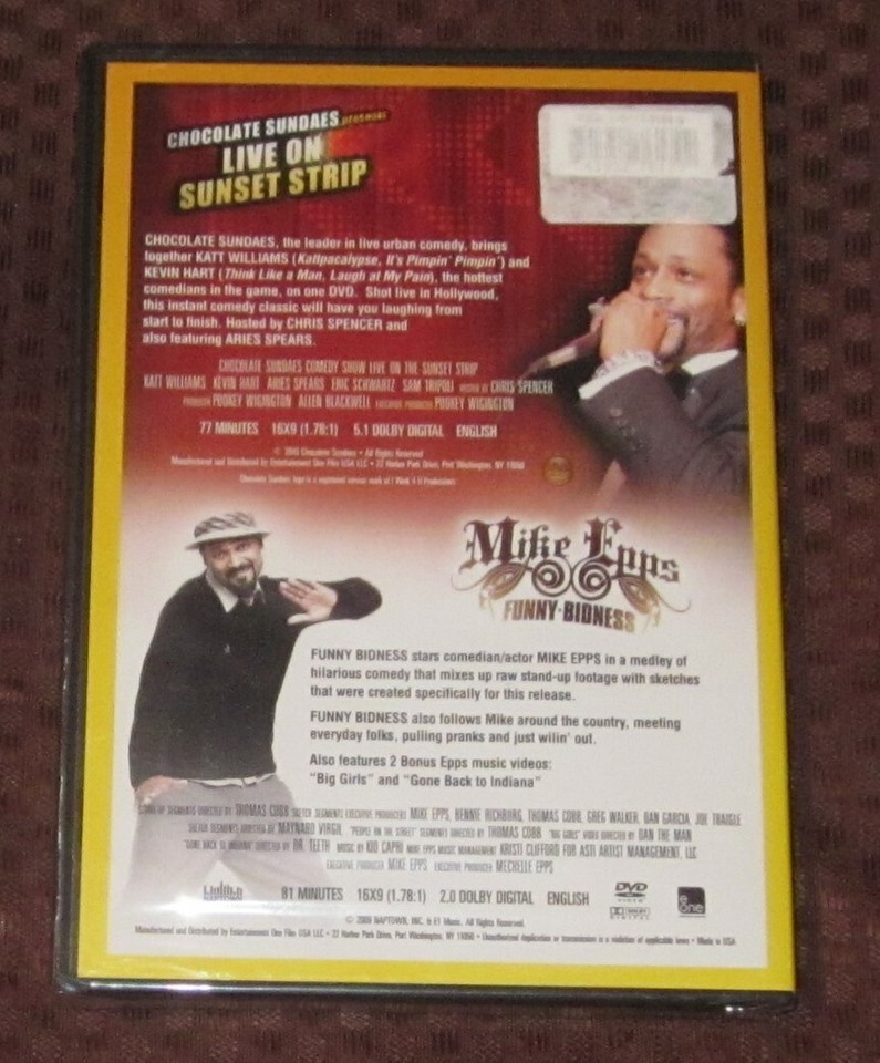 COMEDY DOUBLE FEATURE DVD (LIVE ON SUNSET STRIP)(MIKE EPPS FUNNY ...