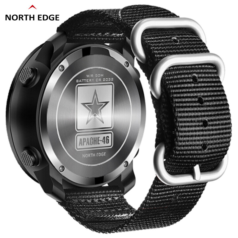NORTH EDGE APACHE-46 Men Digital Watch Sport Watches Altimeter ...