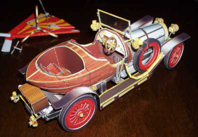 1968 Film Chitty Chitty Bang Bang Rodster GEN 11 Handcraft Paper Model ...