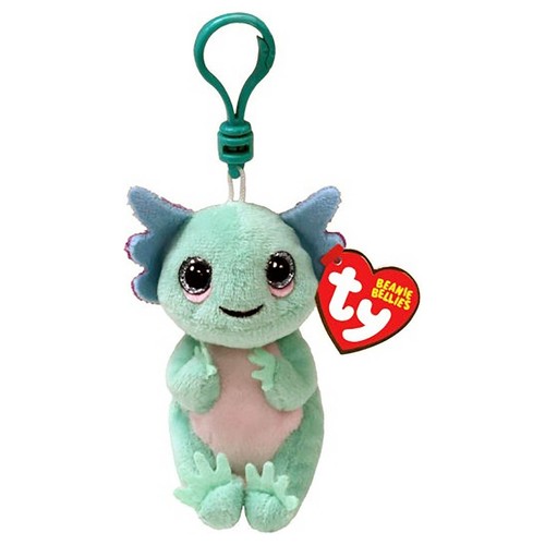TY Alex Axolotl - Beanie Bellies Metal Clip Key Ring Mini Detachable ...