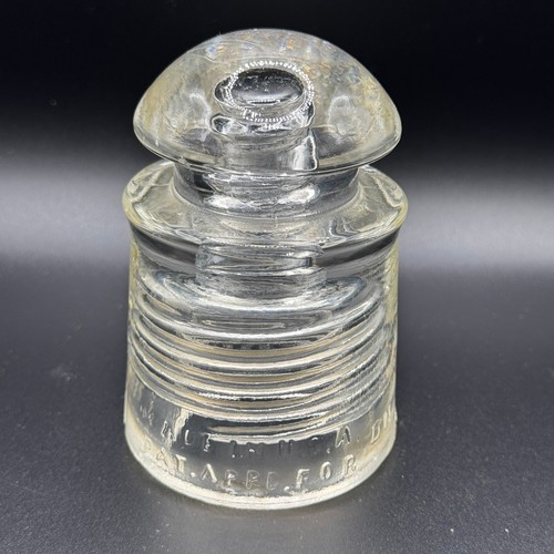 Pyrex Glass Electric Insulator (Lot of 3) Beautiful Clear Vintage ...