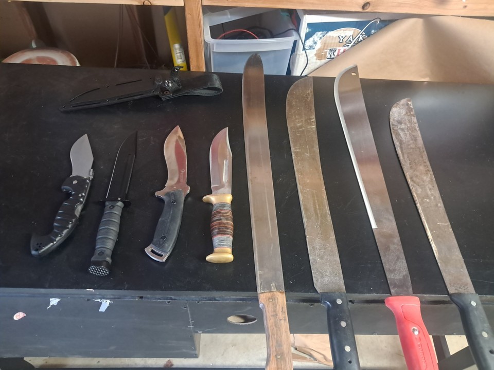 Lot of 8 Knives and Machetes Mixed Batch Various Brands | eBay