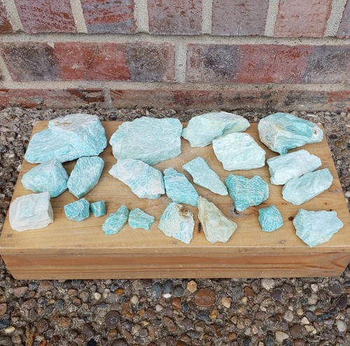 Lot of Natural Rough Amazonite Mineral Amelia County Virginia 1 lbs 14 ...
