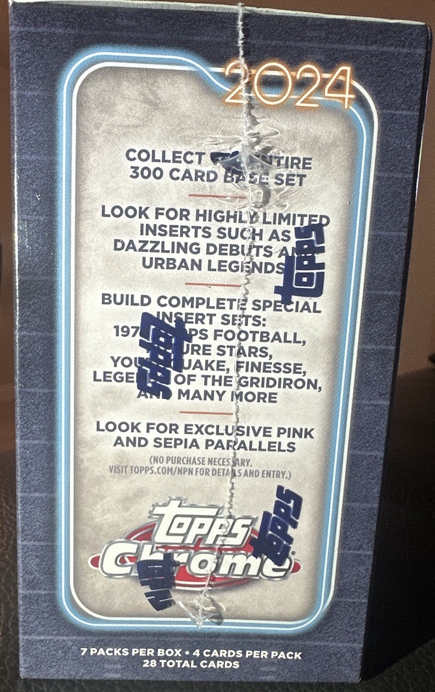 2024 Topps Chrome Football Blaster Box | eBay