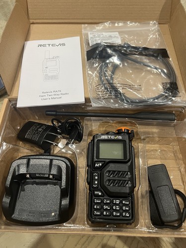 Retevis RA79 Dual Band Ham Walkie Talkies AM Multi-band Receiving Two ...