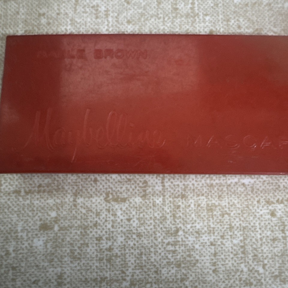 Vintage Maybelline Cake Mascara Sable Brown Red Box Compact 1960s? 4433 ...