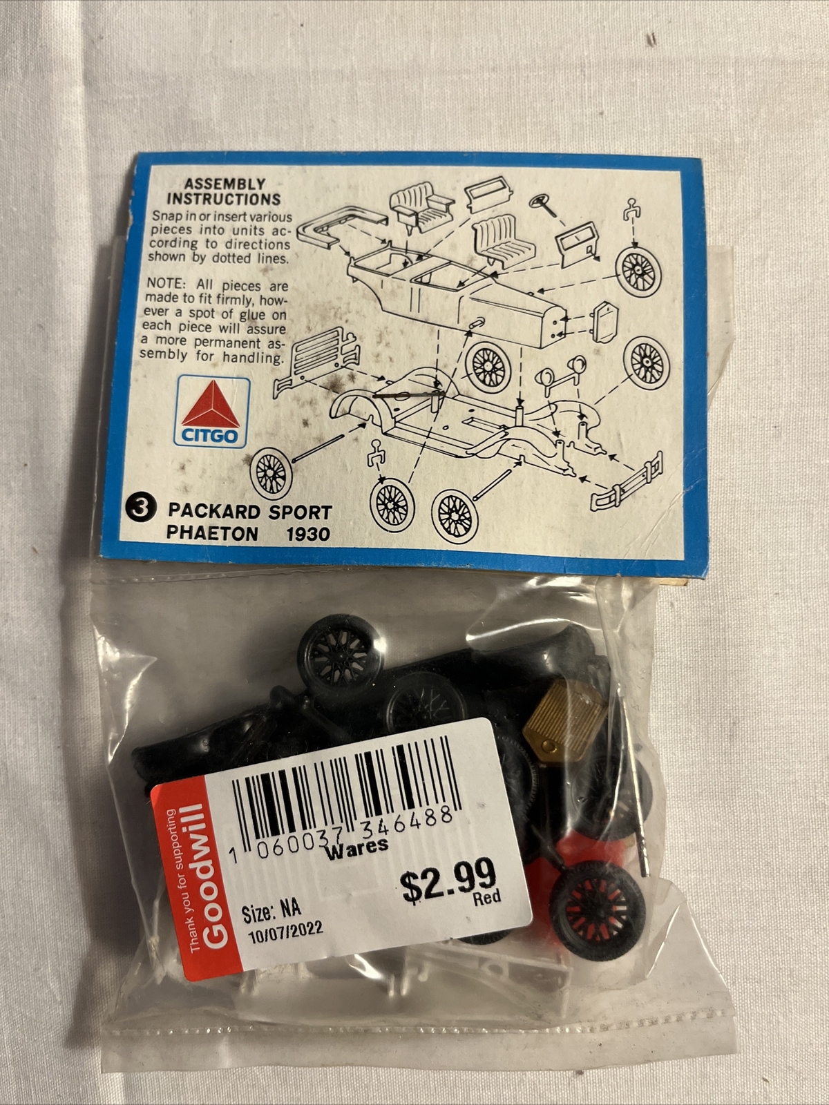 #3 1930 Packard Sport Phaeton Kit CITGO CLASSIC CAR COLLECTION Model | eBay