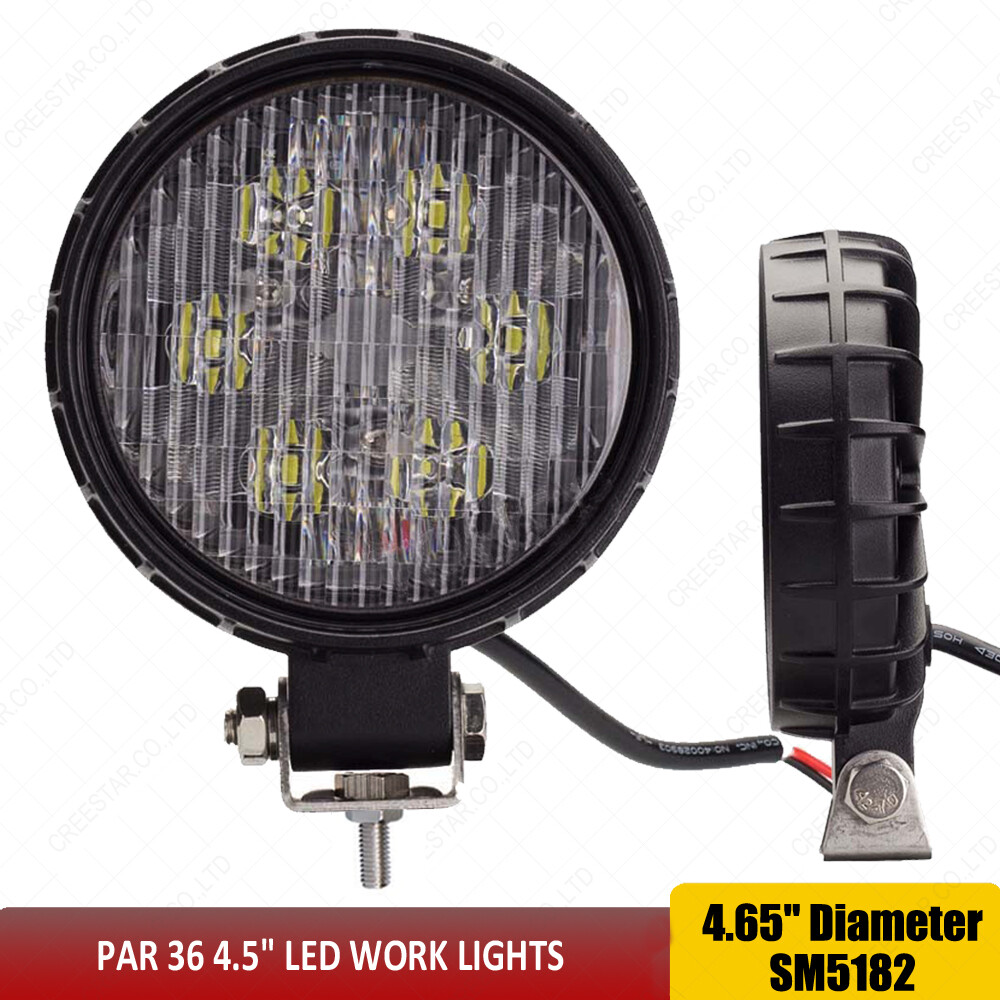 4.5" Round 30W Led Work Lights 12V 24V For Agriculture OffRoad 4x4 ...