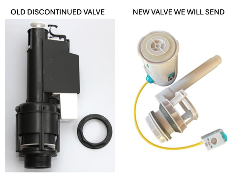 UV04667 Replacement Dual Flush Valve for the Discontinued SV92667 Ideal ...