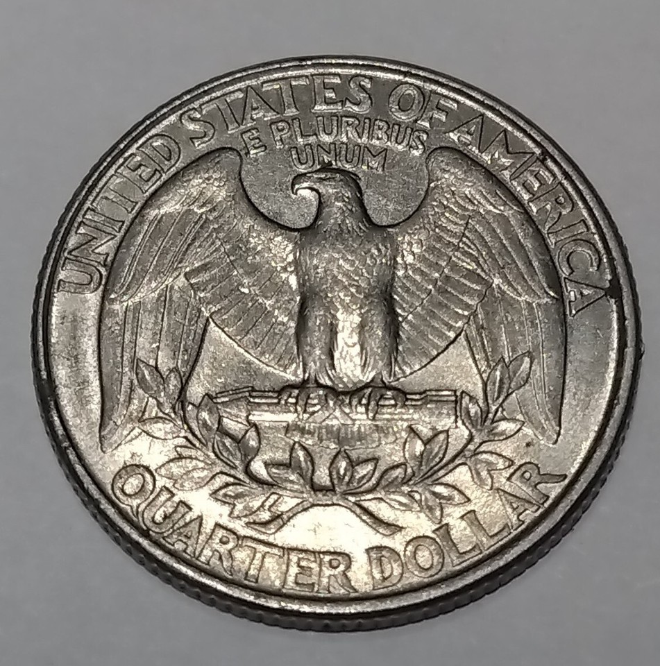 1995 P Washington Quarter error Misaligned Die Obverse Rail road edge ...