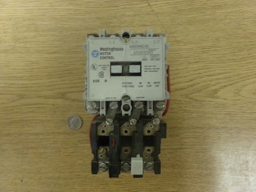 Westinghouse A200MACAC Motor Control 6710C47G05 Model J MFG Code CWGET ...