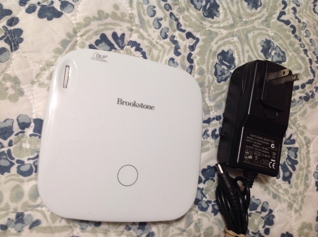 Brookstone 996166 DLP Wireless Mobile Mini Projector Pro100 Lumens for ...